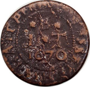 Great Britain 1 Farthing "Kent Hythe - J. Bassett" 1670 | coinscatalog.NET