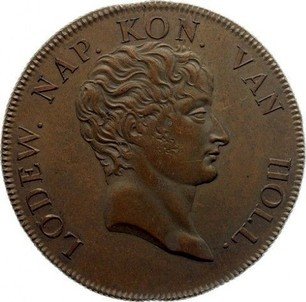 Dutch 1 Rijksdaalder "Louis Napoleon Pattern" 1809 KM# Pn18 ...