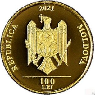 Moldovan Gold 100 Lei "200 years since the birth of Vasile Alecsandri ...