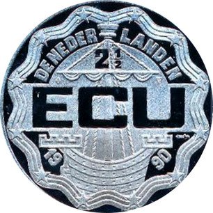 Dutch Silver 2 1/2 ecu "Geert Groote" 1990 X# 26a | coinscatalog.NET