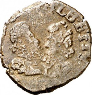 Dutch 2 Denier "Albert & Isabella" 1612-1621 | coinscatalog.NET