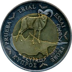Cypriot 2 Euro "A ram" 2003 | coinscatalog.NET