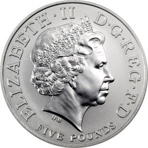 Great Britain Silver 5 Pounds "Elizabeth II Entente Cordiale -Piedfort ...