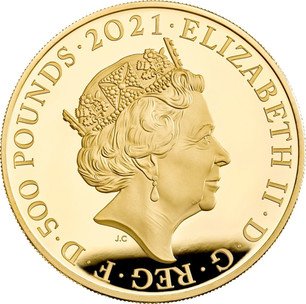 Great Britain Gold 500 Pounds "Elizabeth II The Who" 2021 ...