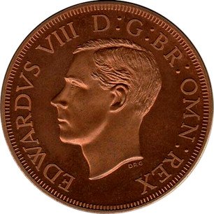 Australian 1 Crown "Edward VIII" 1937 | coinscatalog.NET