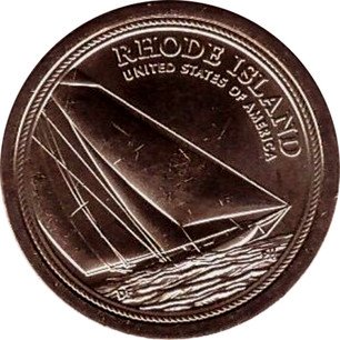 USA 1 Dollar "Rhode Island" 2022 | coinscatalog.NET
