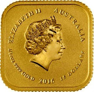 Australian 1/10 Oz Gold 15 Dollars "Square Map" 2016-2017 ...