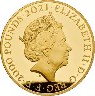 Great Britain Gold 2000 Pounds "Elizabeth II Prince Philip" 2021 ...