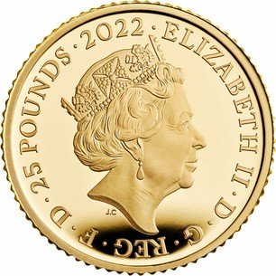Great Britain Gold 25 Pounds "Dame Vera Lynn" 2022 | coinscatalog.NET