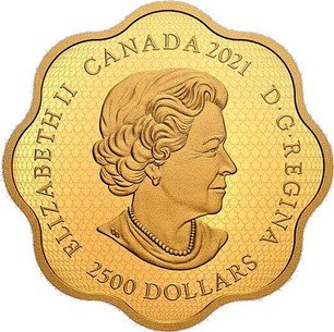 Canadian Gold 2500 Dollars "Year of the Ox" 2021 | coinscatalog.NET