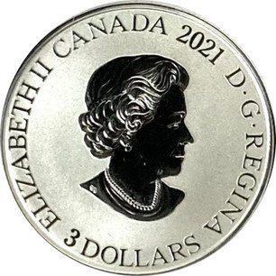 Canadian Silver 3 Dollars "Floral Emblems of Canada - Lady's Slipper ...