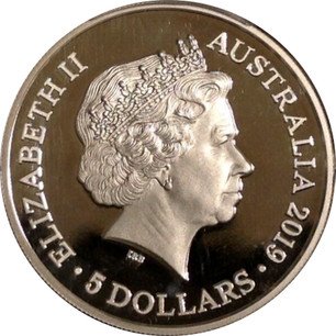 Australian 1 Oz Silver 5 Dollars "Bottlenose Dolphin" 2019 ...