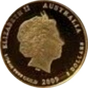 Australian 1/20 Oz Gold 5 Dollars "Kookaburras - Elizabeth II" 2009 ...