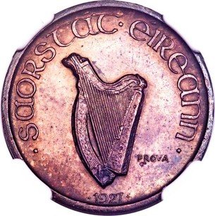 Irish 6 Pence "6 Pingin 1 Reul Prova" 1927 | coinscatalog.NET