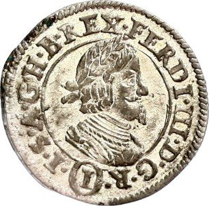 Austrian Silver Kreuzer "Ferdinand III Graz" 1638-1654 KM# 850 | coinscatalog.NET