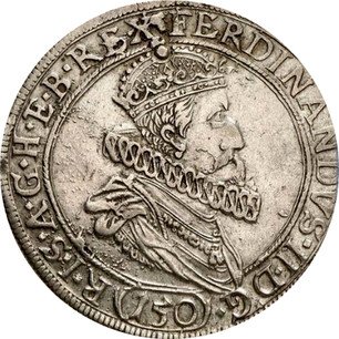 Austrian Silver 150 Kreuzer "Ferdinand II" 1622 KM# 420 | coinscatalog.NET