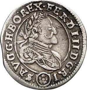 Austrian Silver 3 Kreuzer "Ferdinand II St Pölten" 1624-1626 KM# 498 | coinscatalog.NET