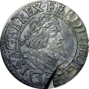 Austrian Silver 3 Kreuzer "Ferdinand III Graz" 1637-1673 KM# 833 | coinscatalog.NET