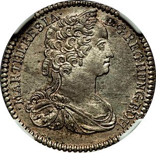 Austrian Billon 6 Kreuzer "Maria Theresia Hall" 1742-1746 KM# 1692 ...