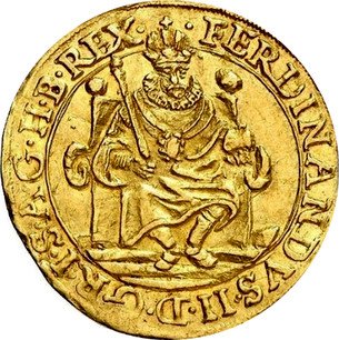 Austrian Gold Ducat "Ferdinand II" 1621 KM# 364 | coinscatalog.NET
