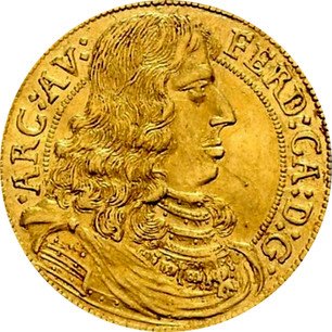 Austrian Gold Ducat "Ferdinand Charles Tirol" 1632 KM# 808 ...
