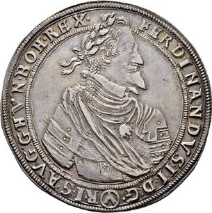 Austrian Silver Thaler "Ferdinand II Vienna" 1624 KM# 530 | coinscatalog.NET