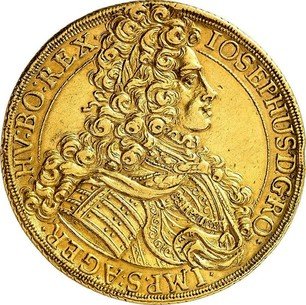 10 ducados de oro austriacos "Joseph I" 1705-1708 KM# 1455 ...