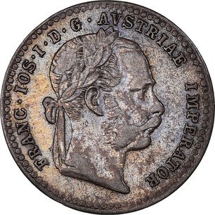 Austrian Silver 10 Kreuzer "Franz Joseph I" 1868-1872 KM# 2206 | coinscatalog.NET