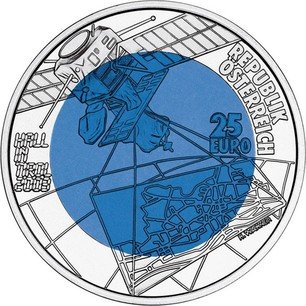 Austrian 25 Euro "700th Anniversary of Hall In Tirol" 2003 KM# 3101 ...