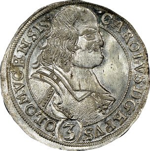 Austrian Silver 3 Kreuzer "Karl II von Liechtenstein" 1695 KM# 227.5 | coinscatalog.NET