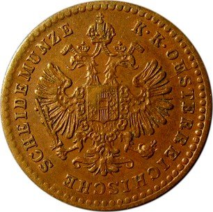 Austrian 5/10 Kreuzer "Franz Joseph I large eagle" 1885-1891 KM# 2184 | coinscatalog.NET