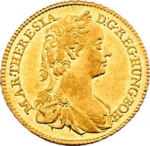 Austrian Gold Ducat "Maria Theresia Vienna" 1741 KM# 1679 ...