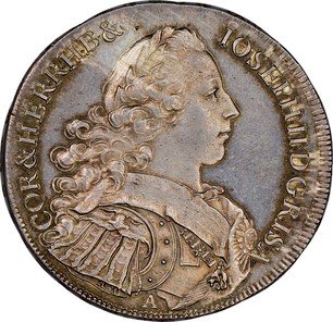 Austrian Silver Thaler "Joseph II Regency" 1768-1769 KM# 2076 ...