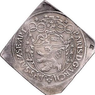Austrian Silver 1/2 Thaler "Paris von Lodron" 1620-1622 KM# 59 ...