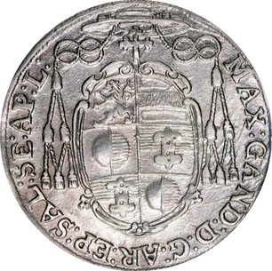 Austrian Silver 1/9 Thaler "Maximilian Gandolph" 1673 KM# 222 ...