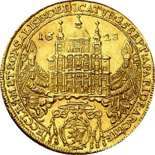Austrian Gold 3 Ducat "Paris von Lodron" 1628 KM# 123 | coinscatalog.NET