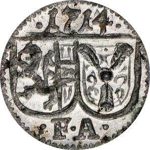 Austrian Silver Pfenning "Franz Anton von Harrach" 1709-1727 KM# 291 ...