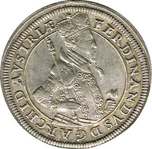 Austrian Silver 1 Thaler "Ferdinand II of Tyrol" 1600-1700 ...