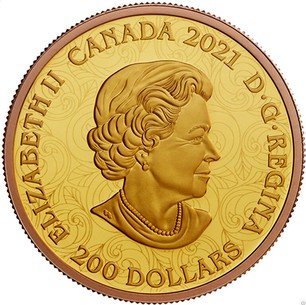 Canadian Gold 200 Dollars "Treasure" 2021 | coinscatalog.NET