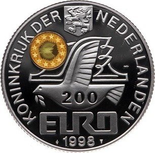 Dutch 200 Euro "Vienna" 1998 X# 155 | coinscatalog.NET