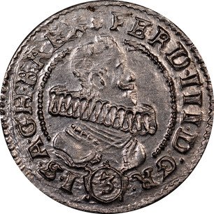 Austrian Silver 3 Kreuzer "Ferdinand III" 1637-1673 | coinscatalog.NET