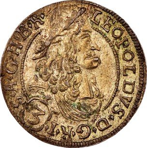 Austrian Silver 3 Kreuzer "Leopold I" 1660-1674 | coinscatalog.NET
