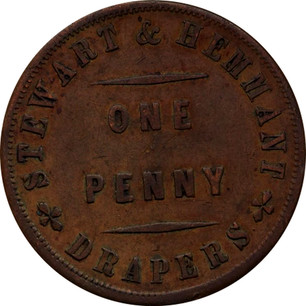 Australian 1 Penny Private Token issues 1801-1900 KM# Tn215 ...