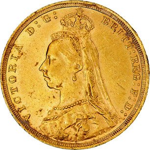 Australian Gold 1 Sovereign "Victoria" 1887-1893 KM# 10 | coinscatalog.NET