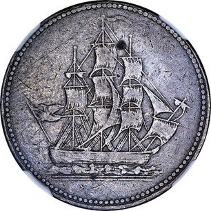Canadian 1/2 Penny "Lower Canada Token" 1824 | coinscatalog.NET