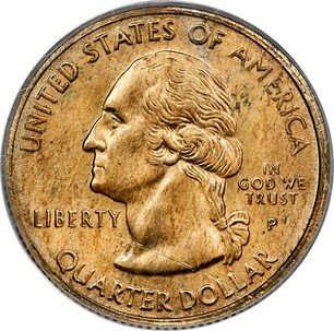 USA 1/4 Dollar "Washington Quarter Connecticut Pattern" 1999 ...