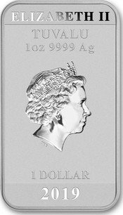 Tuvaluan 1 Oz Silver 1 Dollar "Prince of Peace" 2019 | coinscatalog.NET