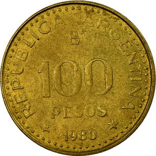 Argentine 100 Pesos "Jose de San Martín" 1978-1980 KM# 85 ...