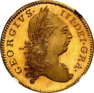 Great Britain Gold 2 Guineas "George III Pattern" 1777 KM# Pn56 ...