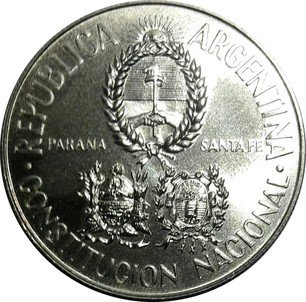 Argentine 2 Pesos "Republic National Constitution Convention" 1994 KM ...